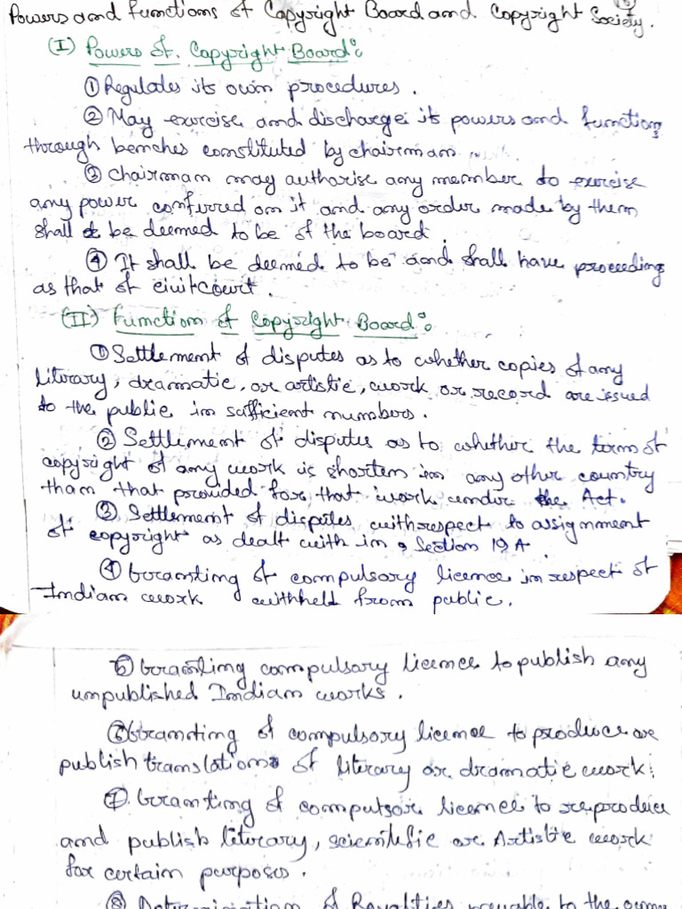 Copyright Complete Notes | PDF