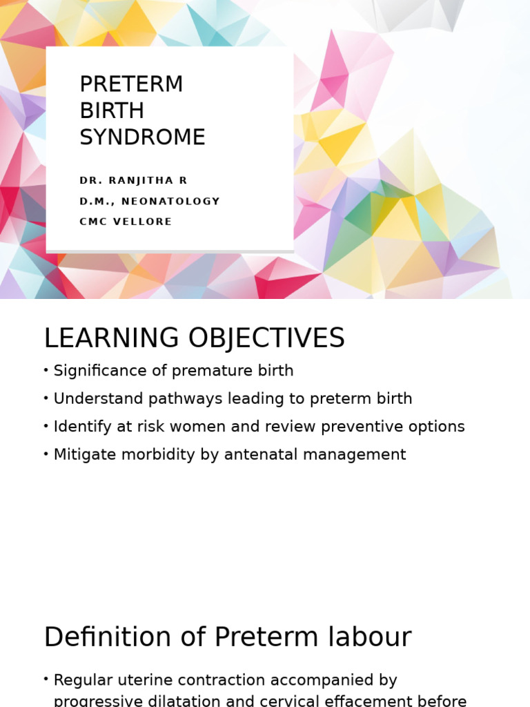Preterm Birth Syndrome-2 | PDF | Preterm Birth | Childbirth