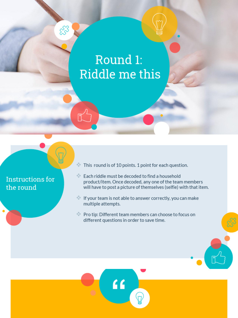 Round 1 - Riddle Me This | PDF | Chess Theory | Chess