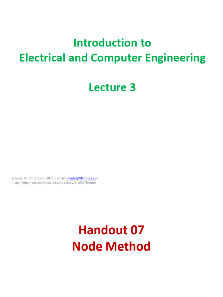 EE1029 Lecture3 Node Method | PDF | Electronic Engineering | Electrical ...