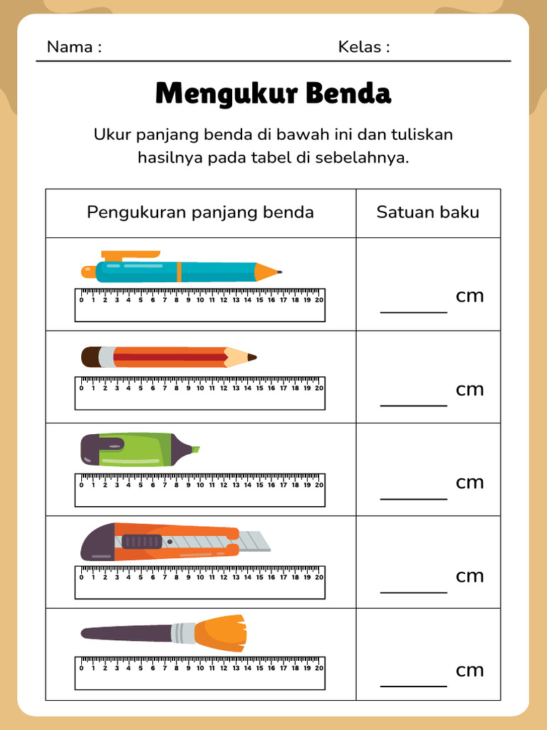 LKPD Mengukur Satuan Baku | PDF
