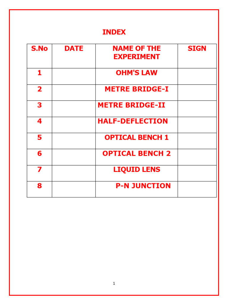 Grade 12 Practicals 2025-26 | PDF | Voltage | P–N Junction