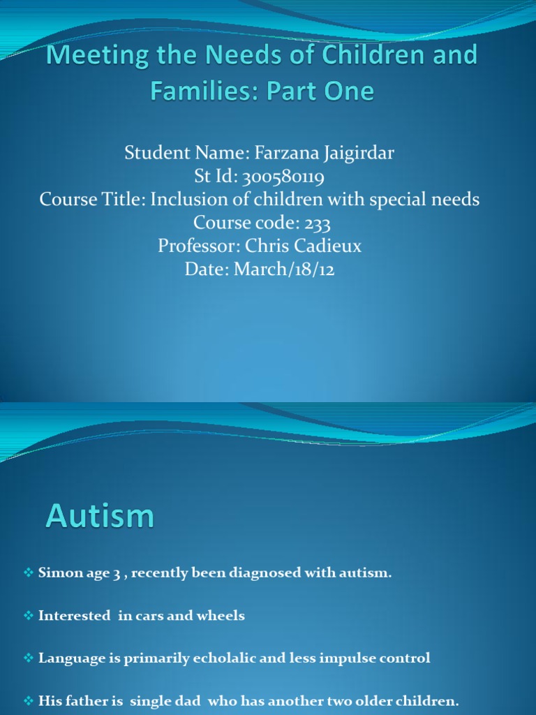 Autism Slide | PDF