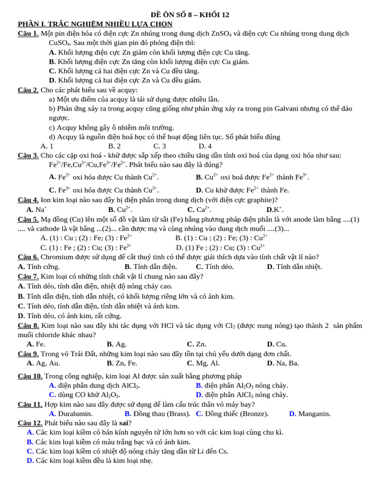 De8 Khoi12 GK2 | PDF