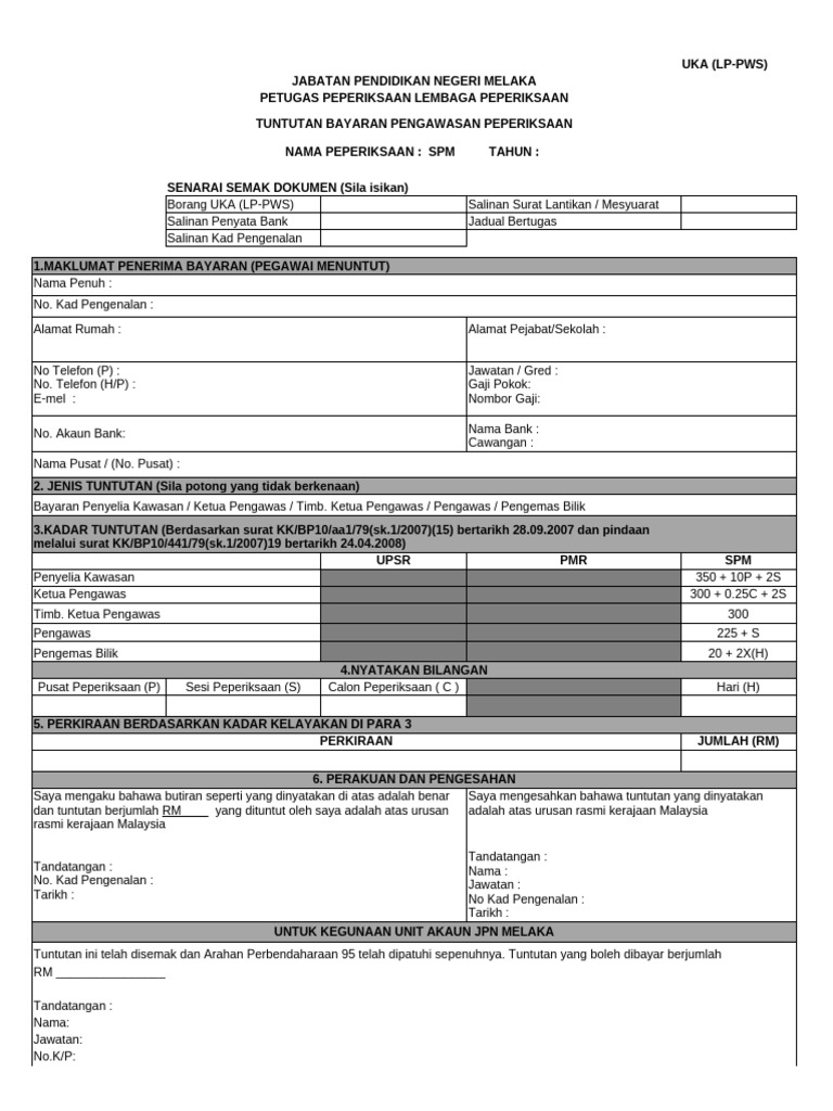 b1 Uka (LP PWS) Pengawasan | PDF