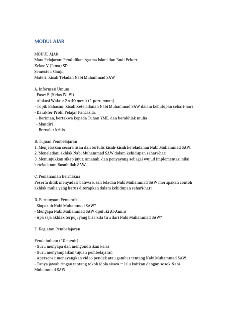 Modul Ajar Dan LKPD | PDF