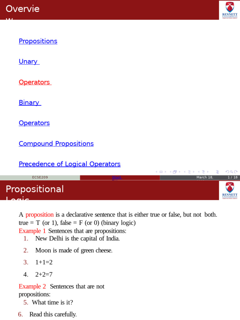 DMS2 Basics of Propositional Logic | PDF | If And Only If | Grammar