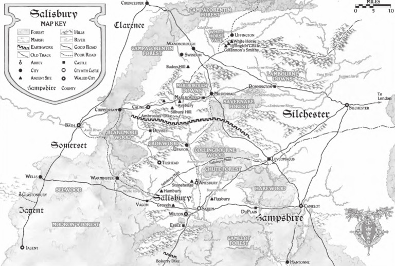 Pendragon - Salisbury Map | PDF