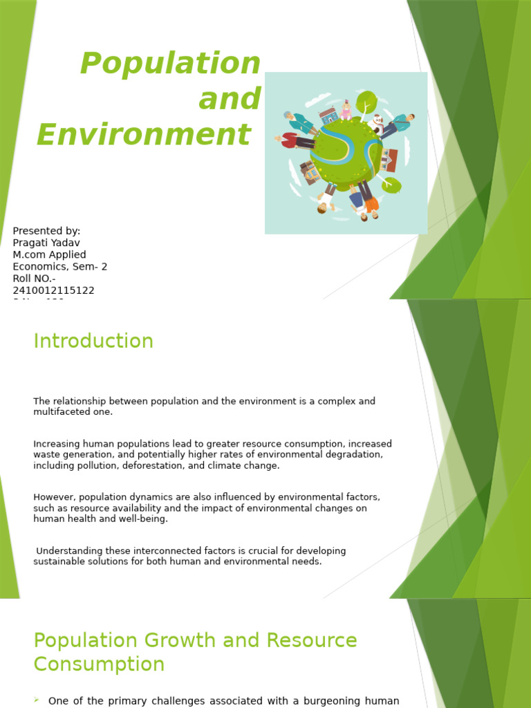 Population Growth and Environmental Impact | PDF | Climate Change ...