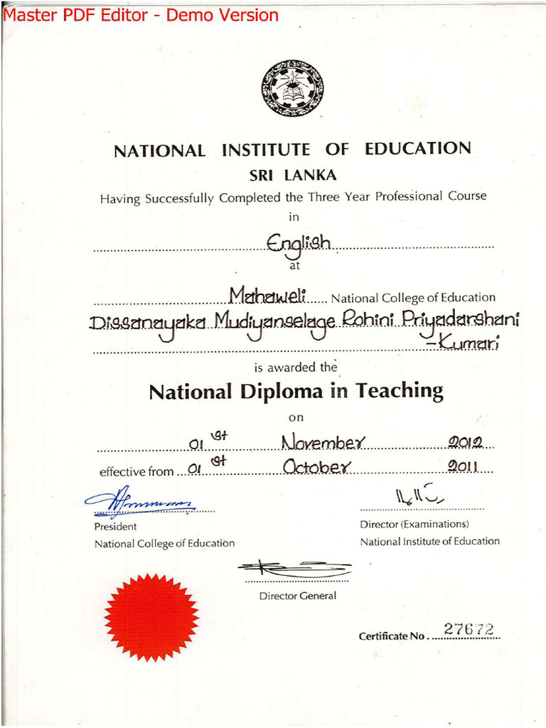 N C O E Dip in Teaching | PDF