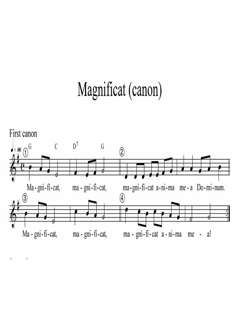 Magnificat Canon Taize A5 | PDF