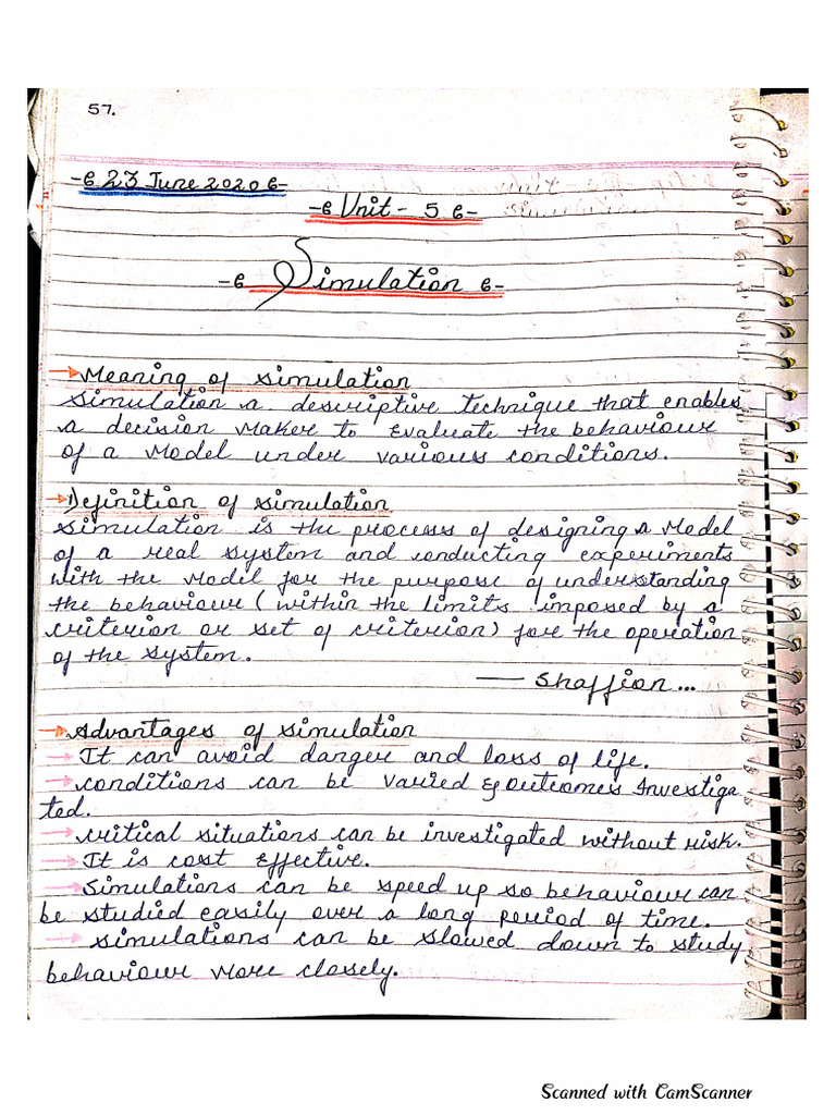 Operation Research Unit 5 | PDF