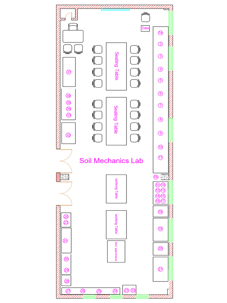 soil mechanics lab layout-Model | PDF