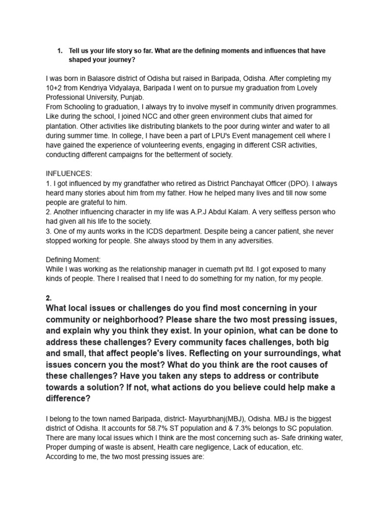 SBI Youth For India Fellowship | PDF