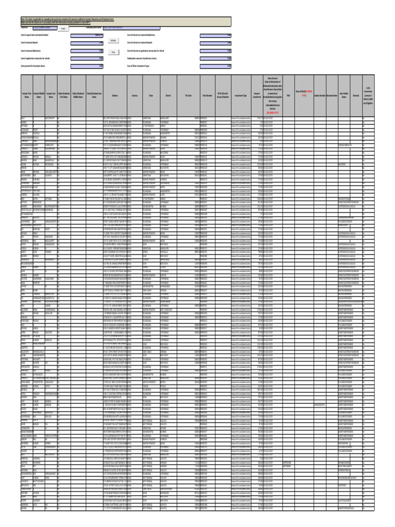 ATFL - Form IEPF-1 - Details of Unclaimed Dividend Transferred To IEPF For FY 2011-12 | PDF ...