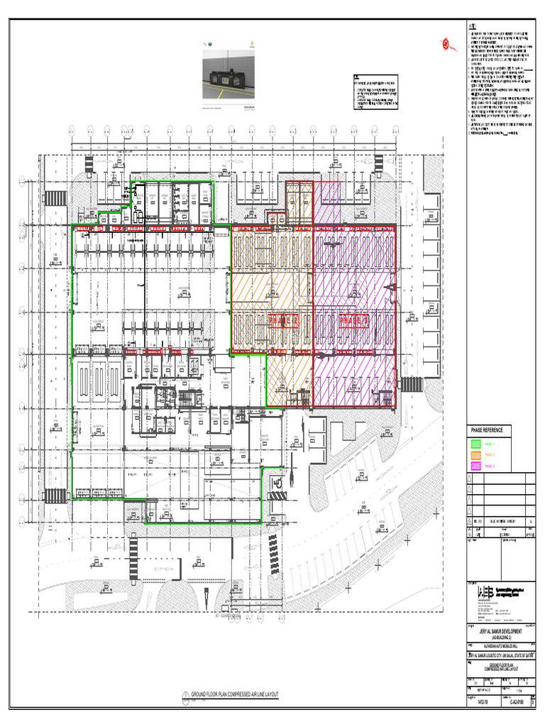 C-A2-0100 Ground Floor Plan Compressed Air Line Layout | PDF