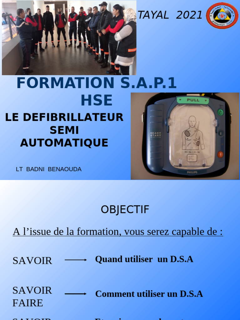 Utilisation du DSA en secourisme | PDF | Urgences médicales | Imagerie ...