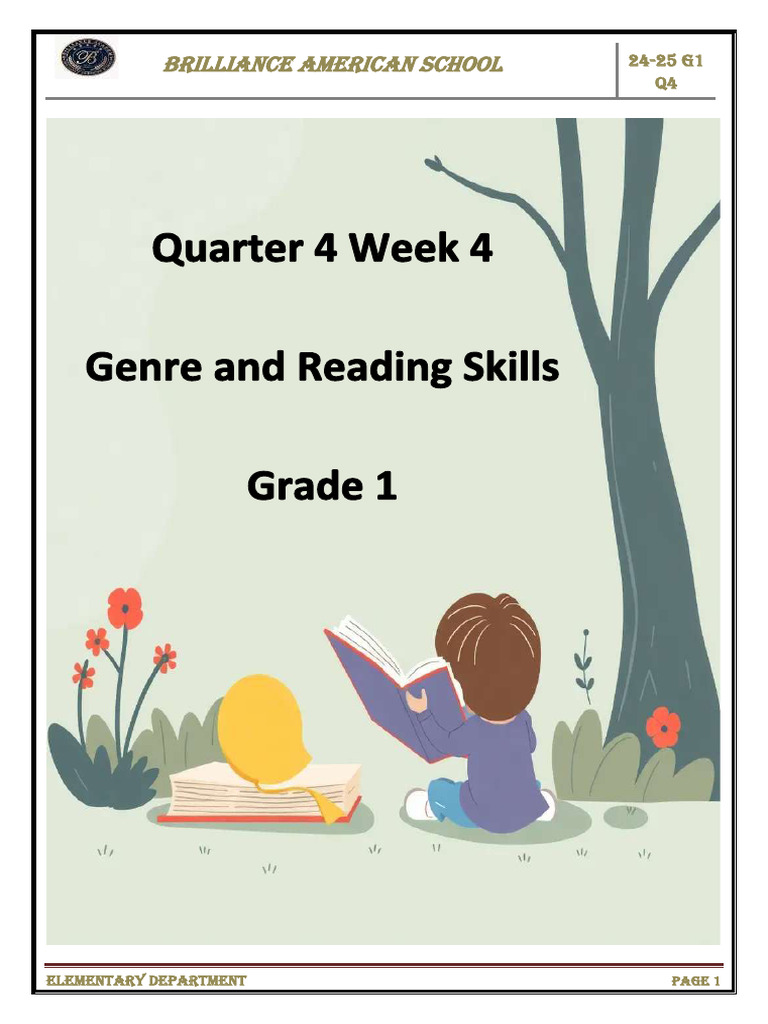 Genre and Reading Skills (Fable) | PDF