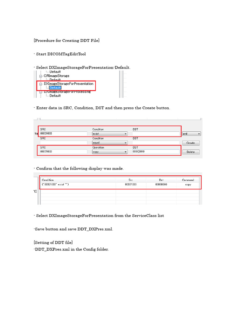 Procedure For Creating DDT File | PDF