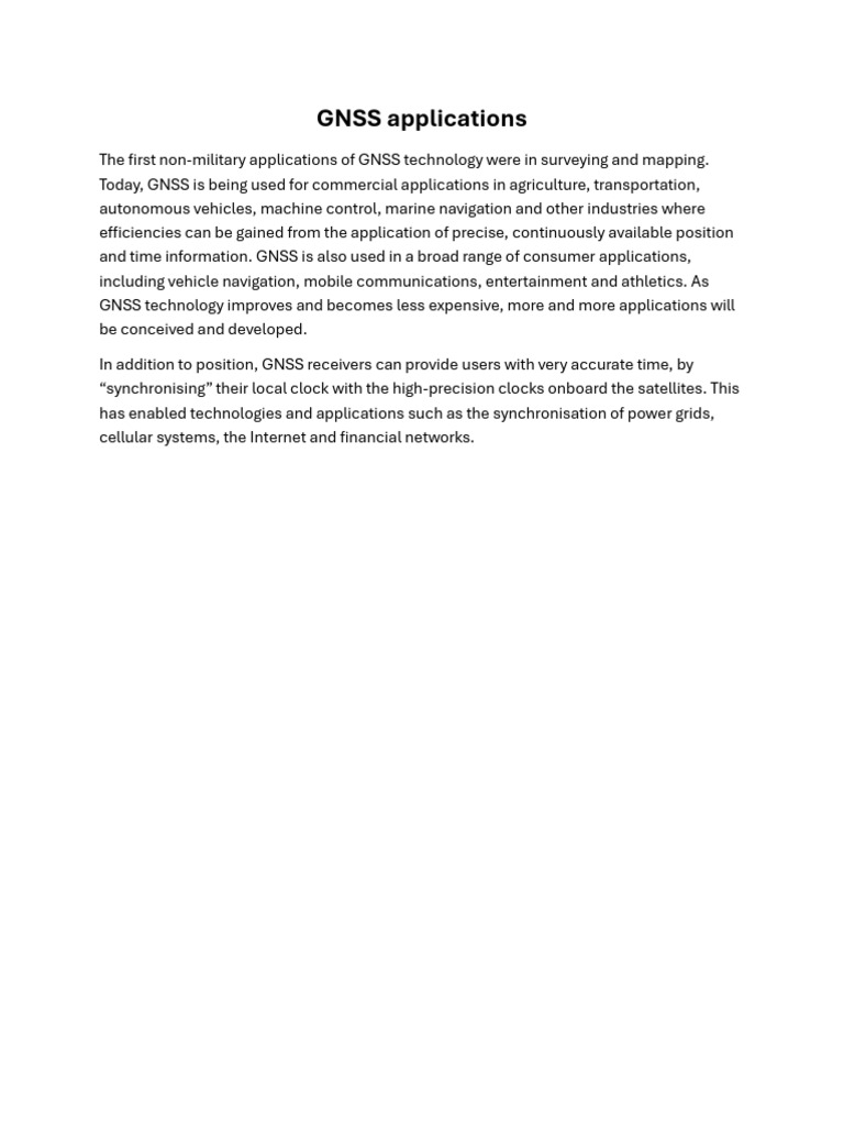 Introduction To GNSS - Part2 | PDF | Antenna (Radio) | Information And ...