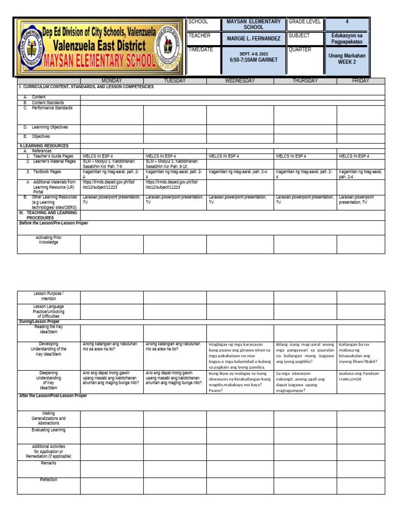 DLL in Esp4 q1 Week2 | PDF