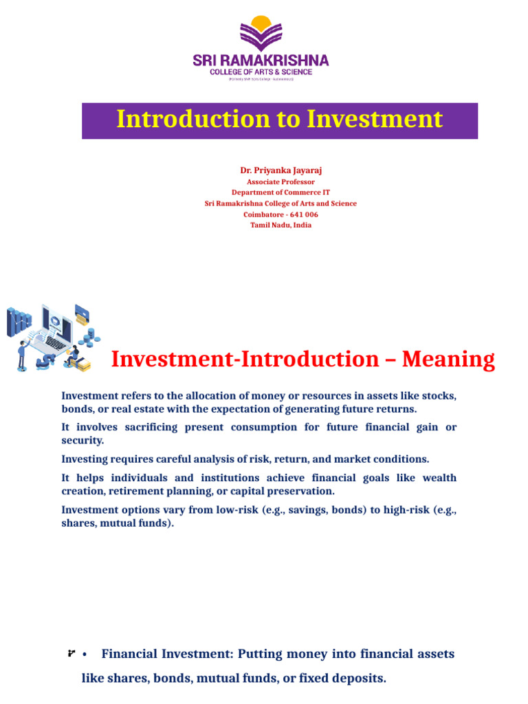 Introduction to Investment Concepts | PDF | Investing | Interest