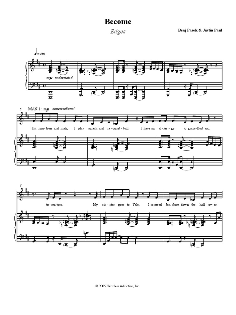 Edges - A Song Cycle | PDF