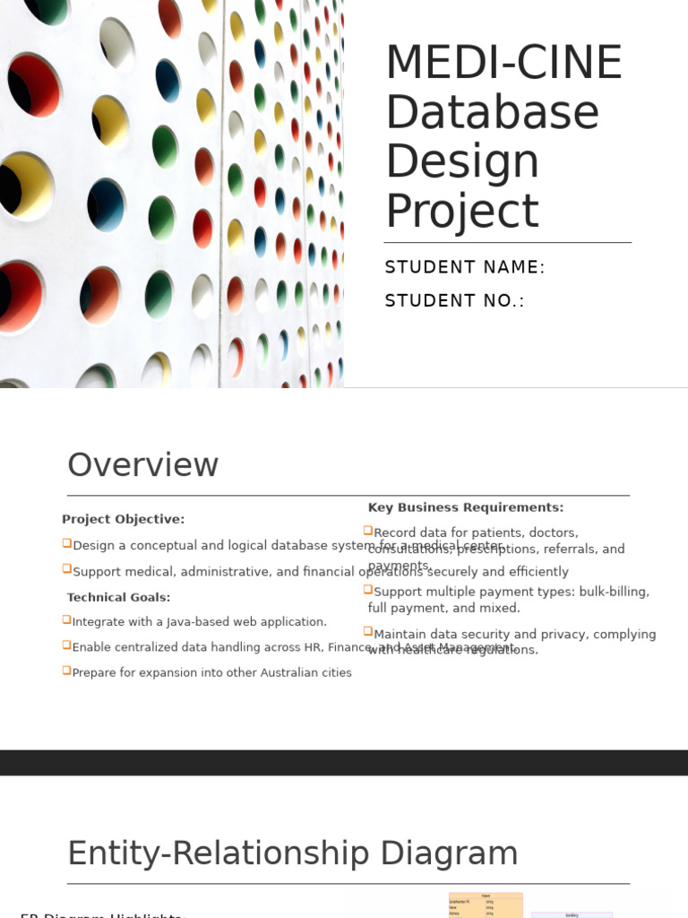 MEDI-CINE Database Design Project | PDF