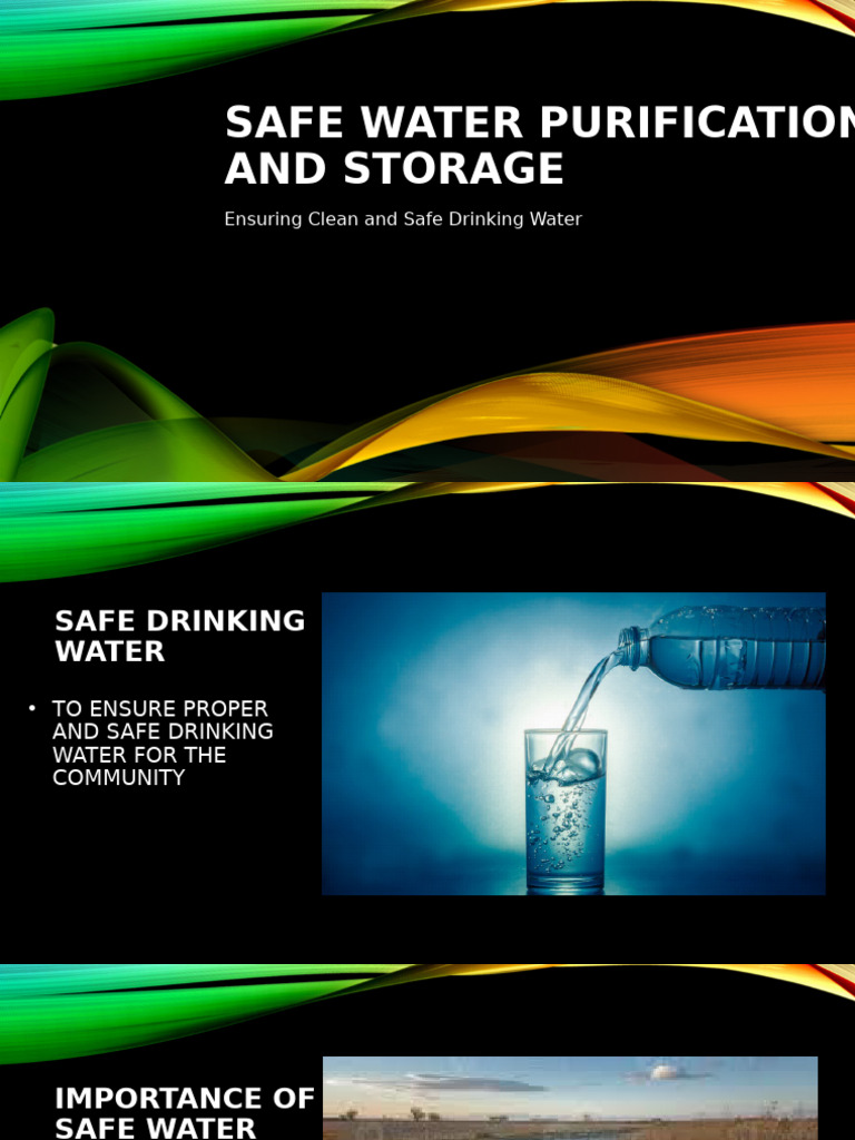 Safe Water Purification and Storage For Byu | PDF
