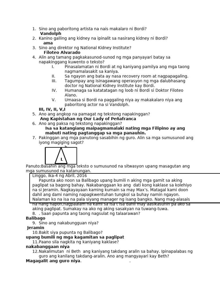 Filipino q3 Reviewer | PDF