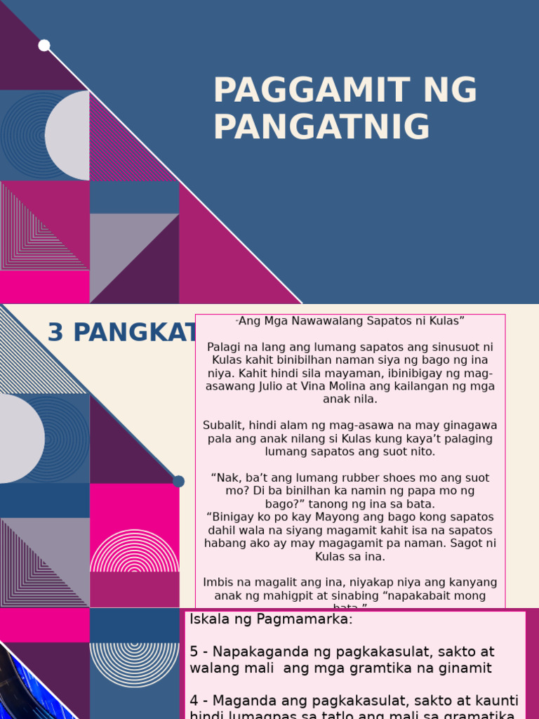Paggamit NG Pangatnig-Adith | PDF