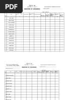 FORM XVIII Register of Advance | PDF