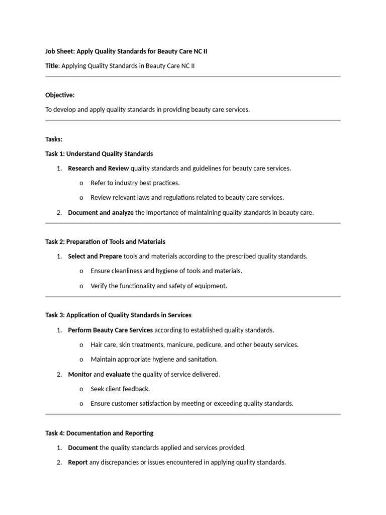 Job Sheet Common Competency 5204 | PDF
