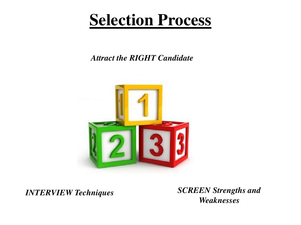 Selection Process: Attract The RIGHT Candidate | PDF