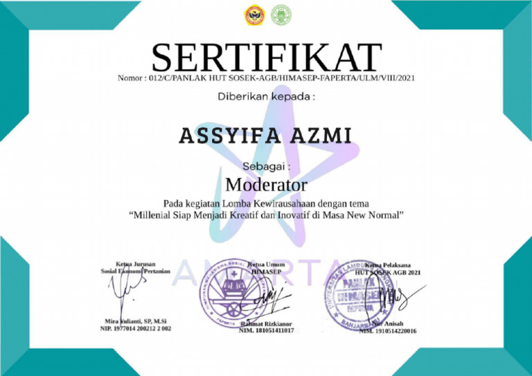 Moderator Kwu - Assyifa Azmi | PDF