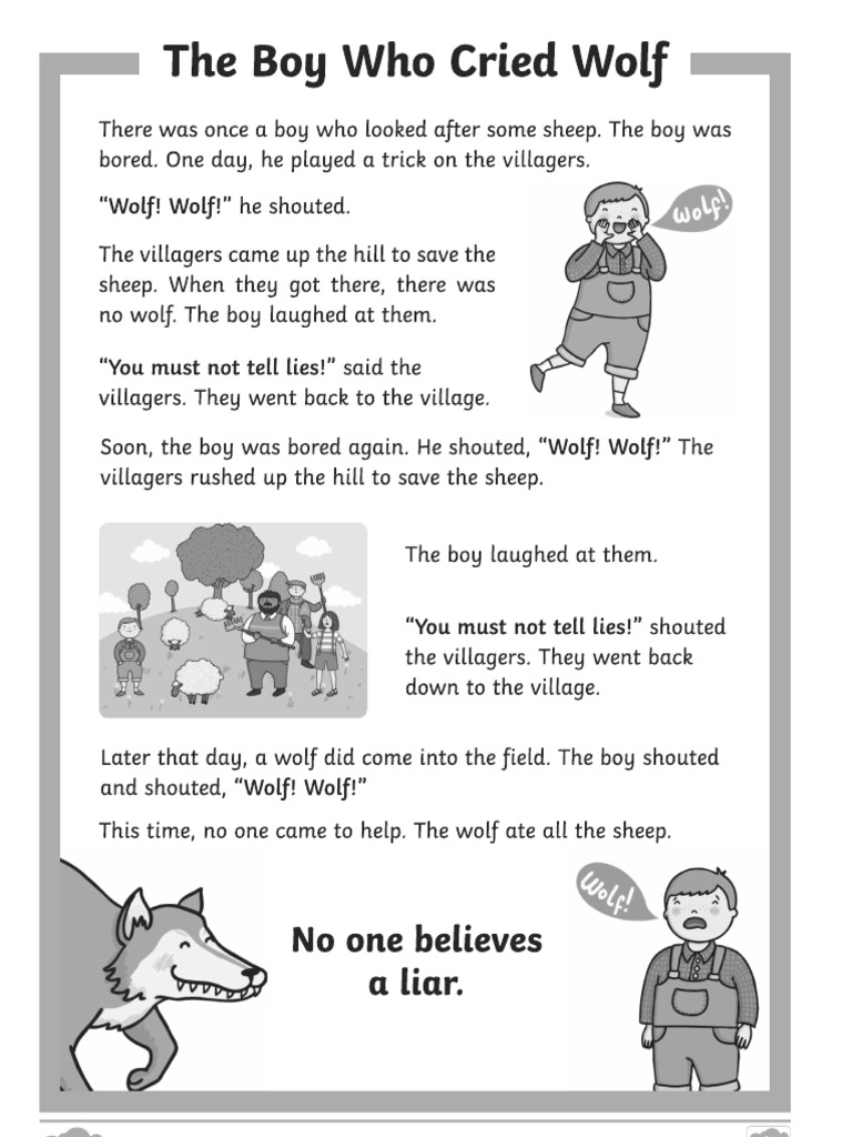 The Boy Who Cried Wolf | PDF