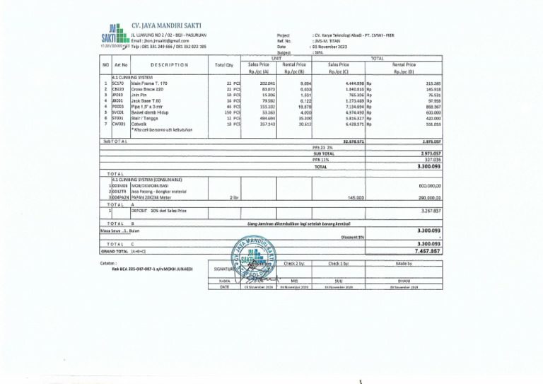 Cv. Kta-Cmwi-Pier - 20231103@ | PDF