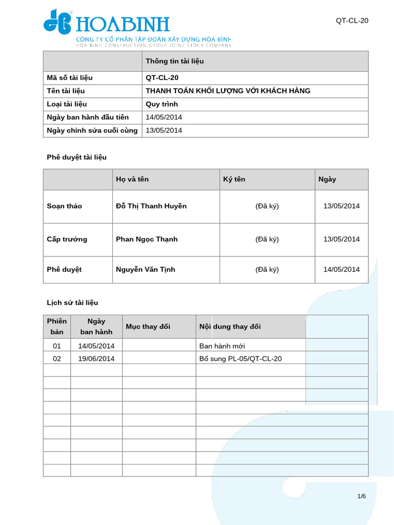 QT-CL-20 - Thanh Toan KL Voi KH | PDF