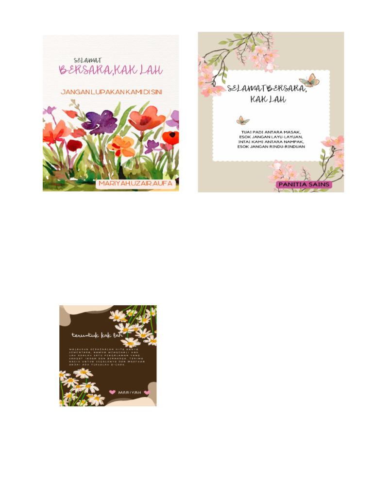 Kad Ucapan Persaraan K.lah | PDF