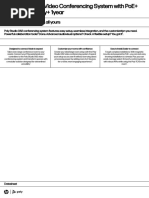 Poly E60 Datasheet | PDF | Camera | Video