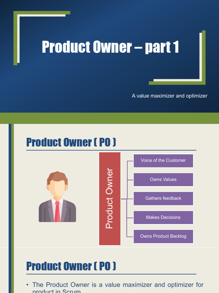 Understanding the Product Owner Role | PDF