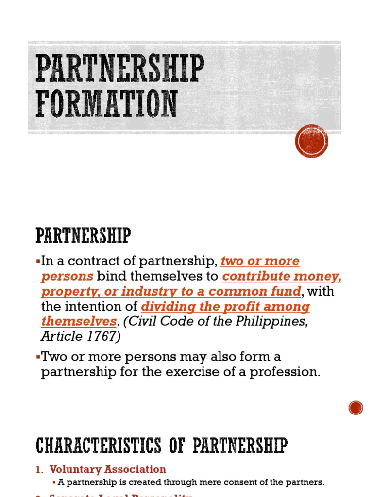 Partnership Formation | PDF | Partnership | Balance Sheet