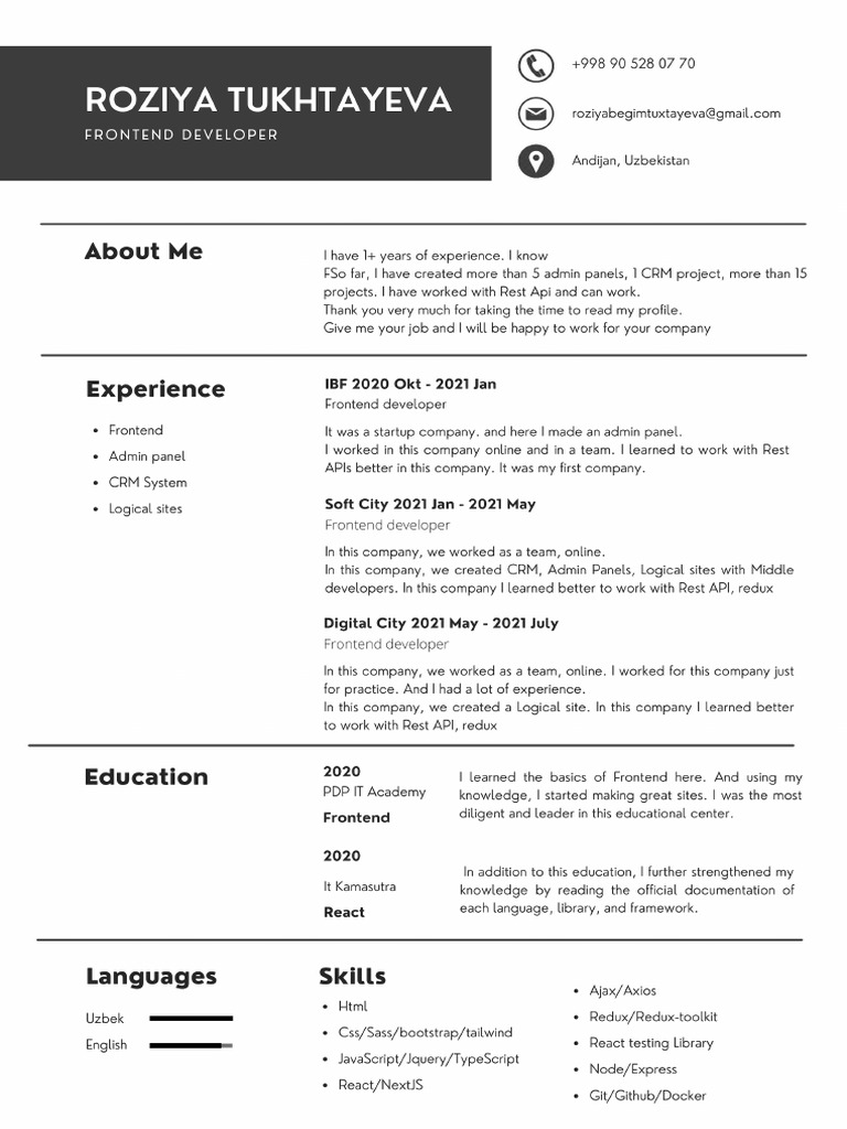 Roziya Tukhtayeva | PDF