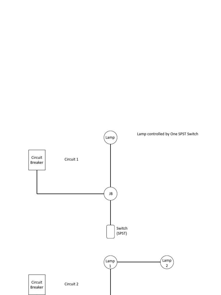 Light Circuit Layout Diagram | PDF | Switch | Electrical Engineering