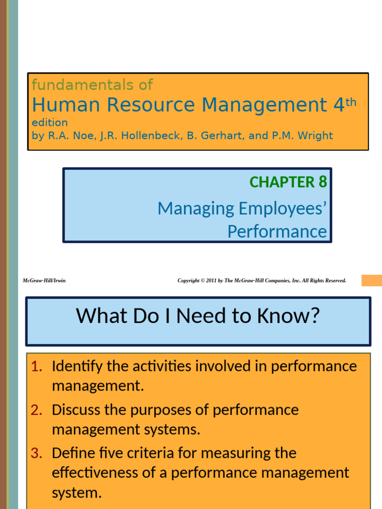 Chap 8 - Performance Management | PDF | Performance Appraisal | Cognition