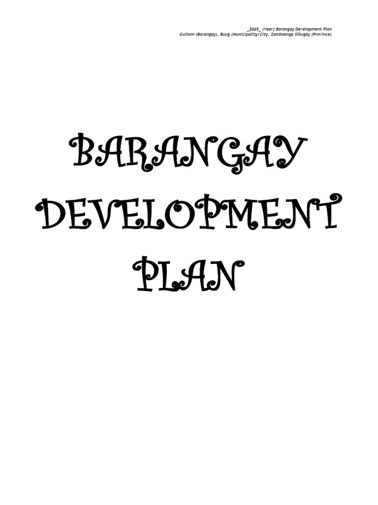 BDP Final Template | PDF | Municipal Solid Waste | Waste Management