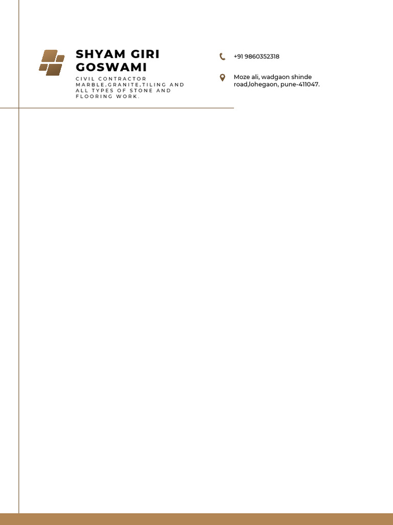 Brown Minimalist Business Company Letterhead | PDF