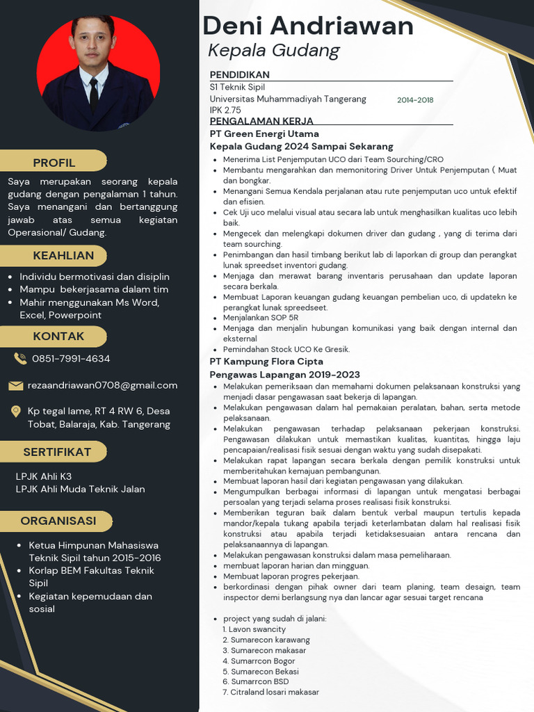 Bagi Portofolio Deni Andriawan | PDF