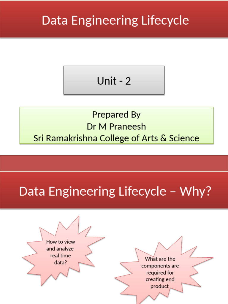 Data Engineering Lifecycle | PDF | Databases | Computing