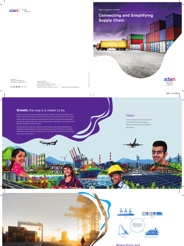 Adani Logistics Brochure - Oct 202369 | PDF | Cargo | Port